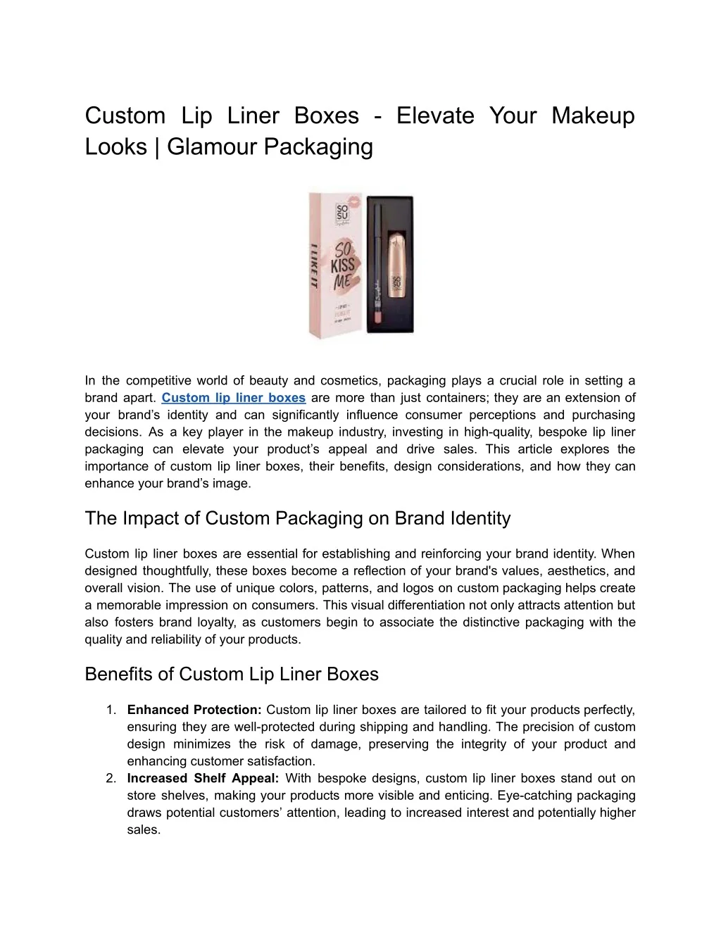 PPT - Custom Lip Liner Boxes - Elevate Your Makeup Looks _ Glamour ...