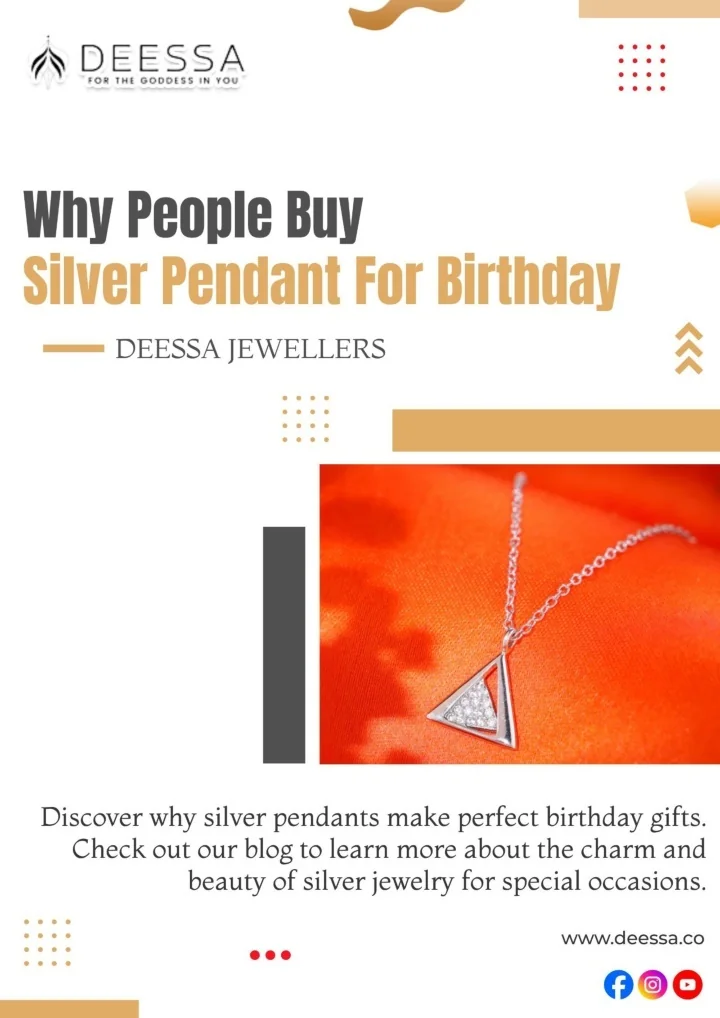 PPT - Why People Buy Silver Pendant For Birthday PowerPoint ...