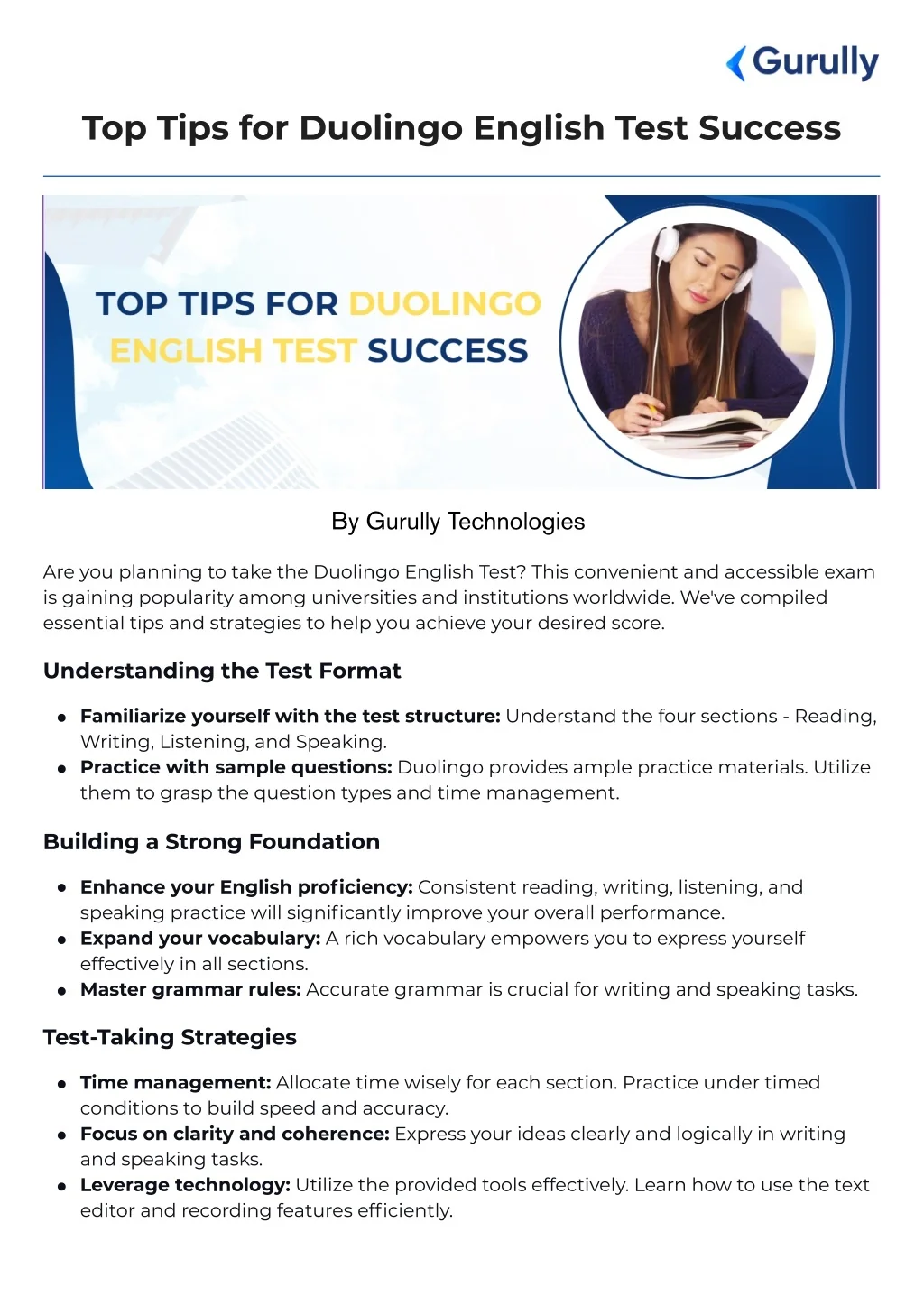 PPT - Top Tips for Duolingo English Test Success PowerPoint ...