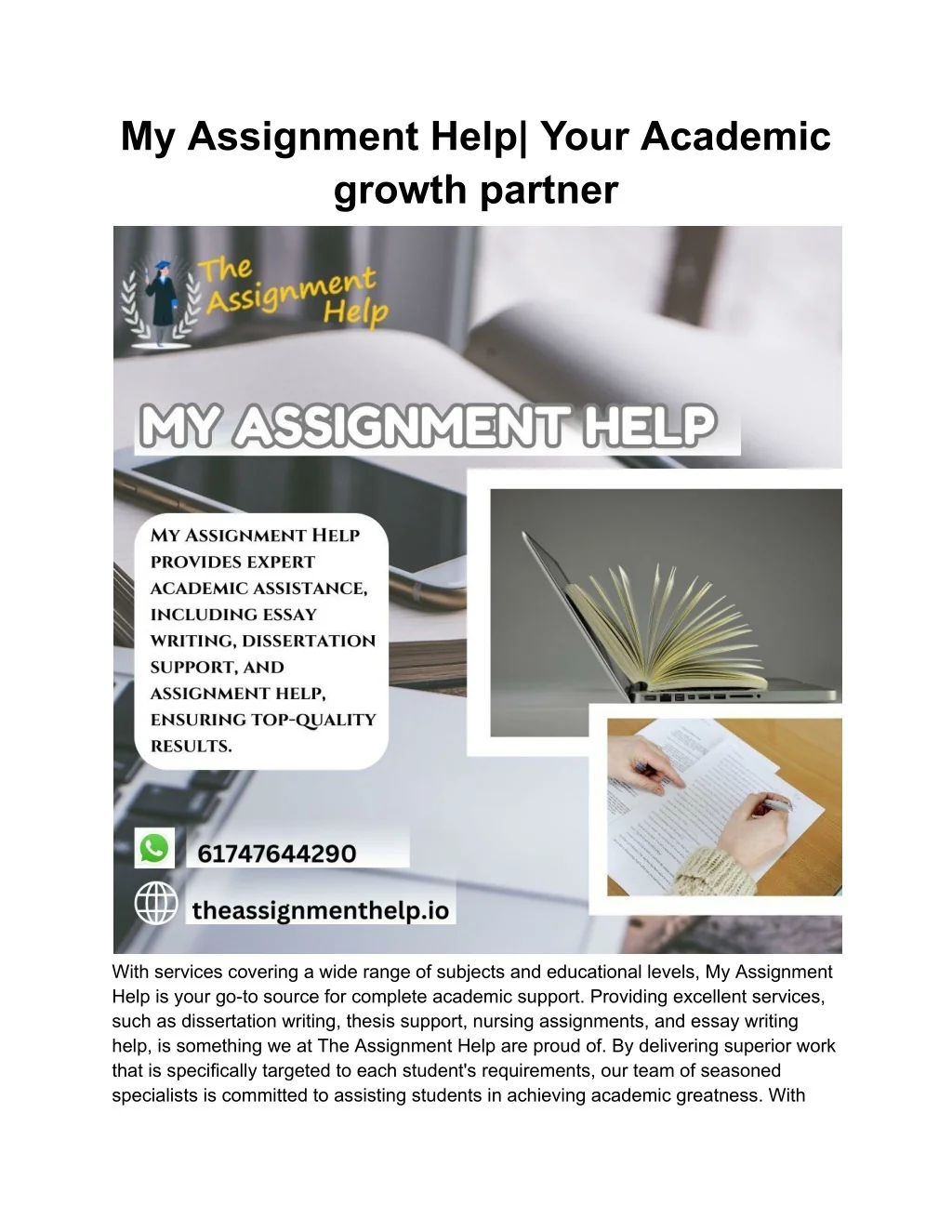 PPT - My Assignment Help_ Your Academic growth partner PowerPoint ...