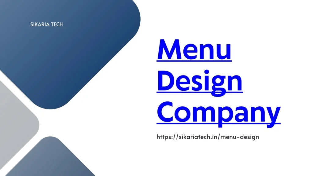 PPT - Menu design company PowerPoint Presentation, free download - ID ...