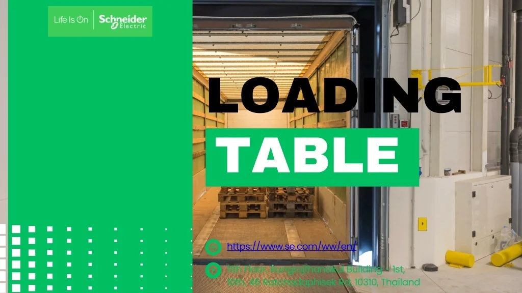 PPT - Loading table | Schneider Electric Thailand PowerPoint ...