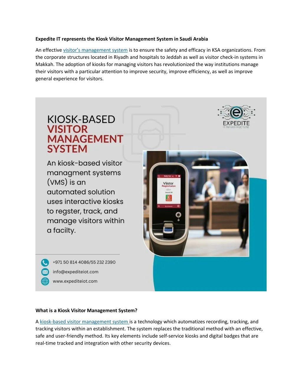 PPT - Kiosk Visitor Management System in Saudi Arabia PowerPoint ...