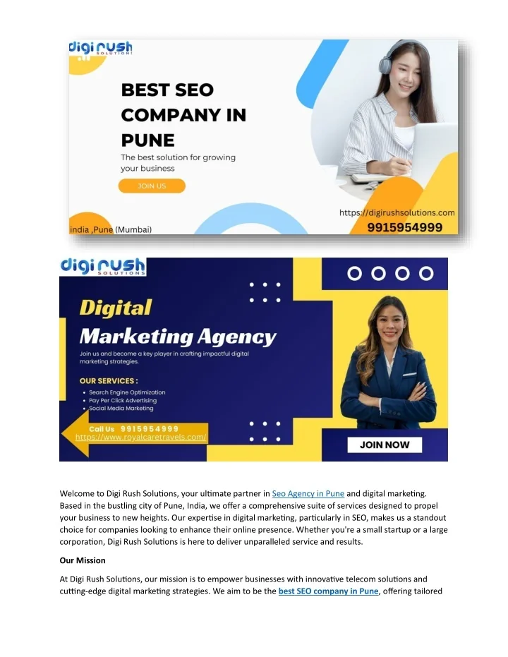 PPT - Best Seo Agency in Pune:Digi Rush Solutions. PowerPoint ...