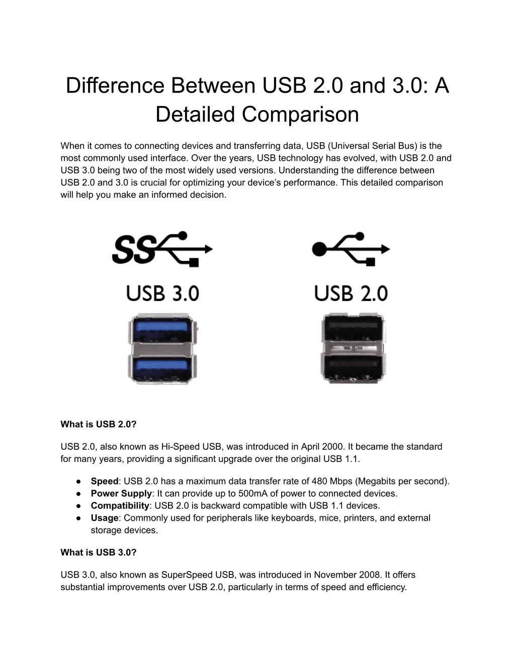 PPT - Difference Between USB 2.0 and 3.0_ A Detailed Comparison ...