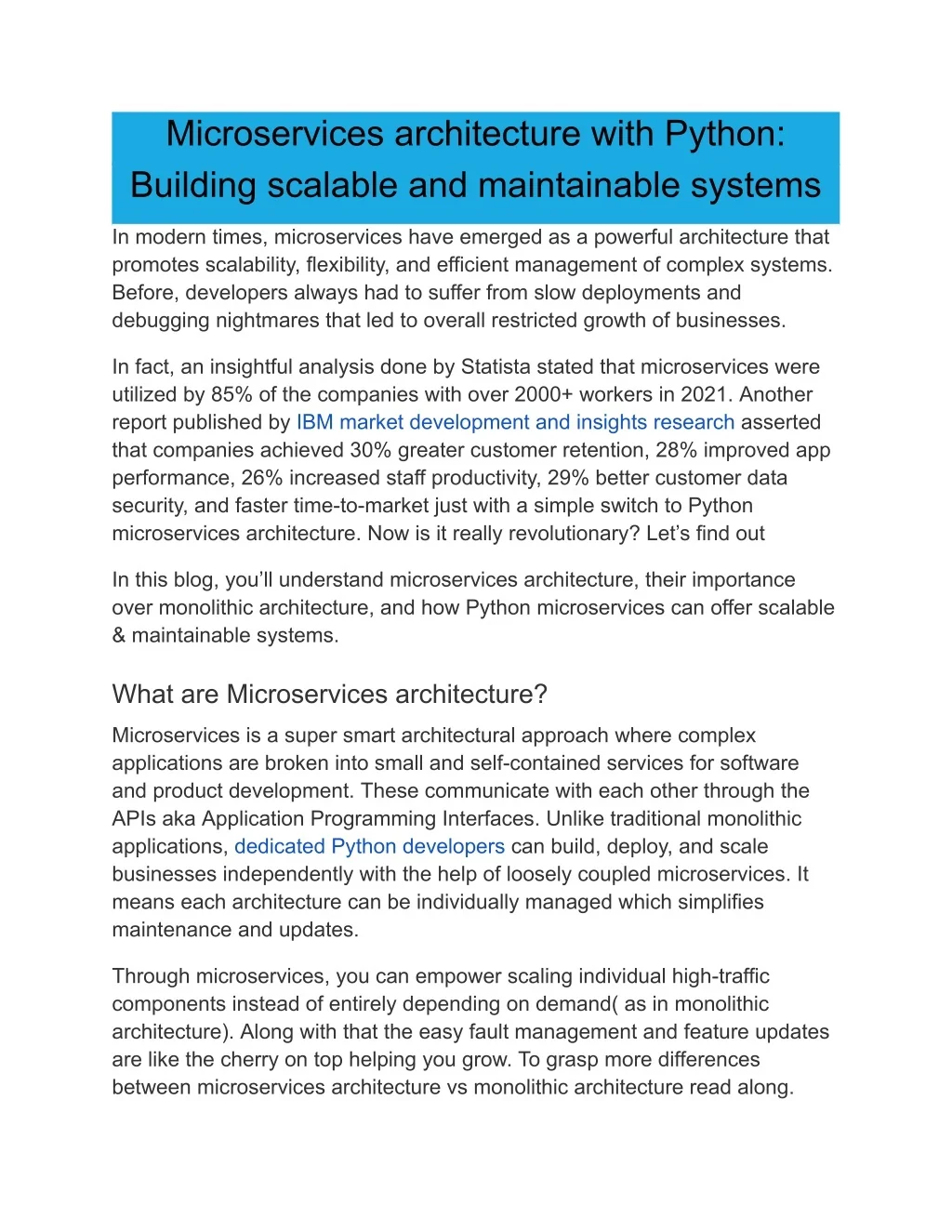 PPT - Microservices architecture with Python_ Building scalable and maintainable systems ...