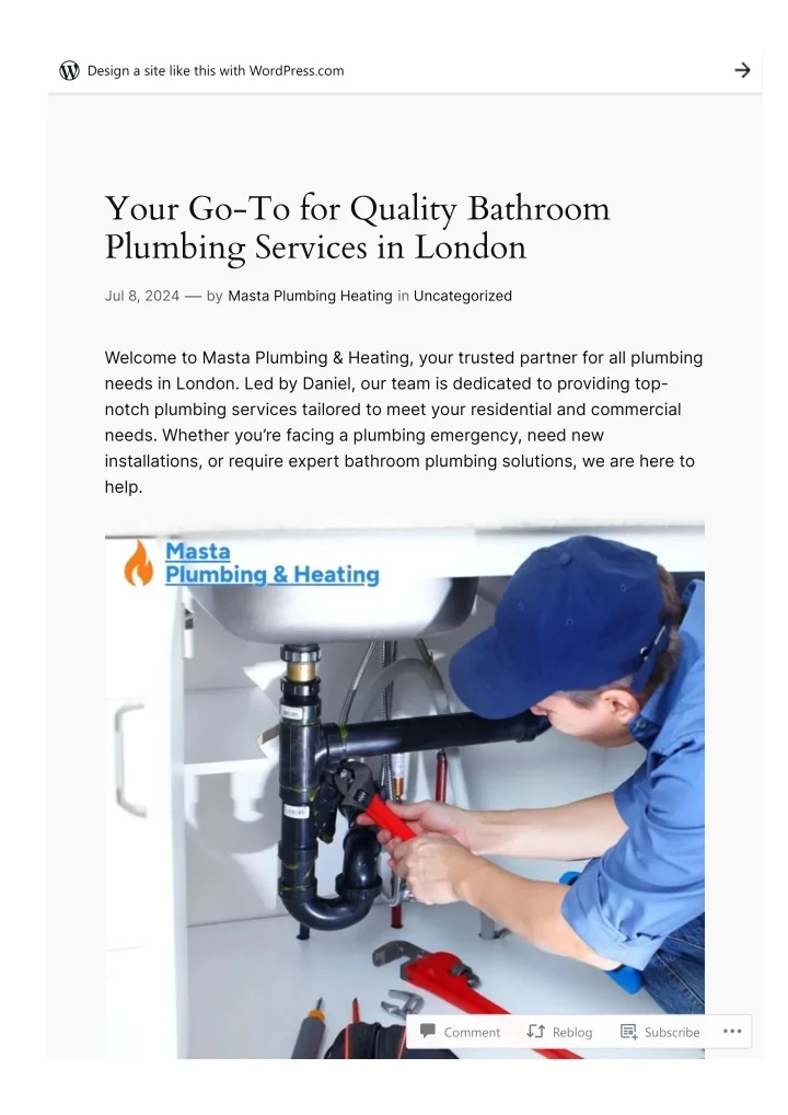 PPT - Your Go-To for Quality Bathroom Plumbing Services in London ...