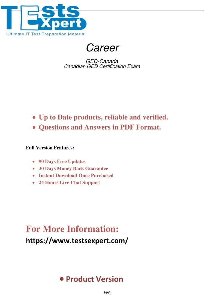 PPT - Expert Prep for Canadian GED Certification Exam Succeed with Ease ...