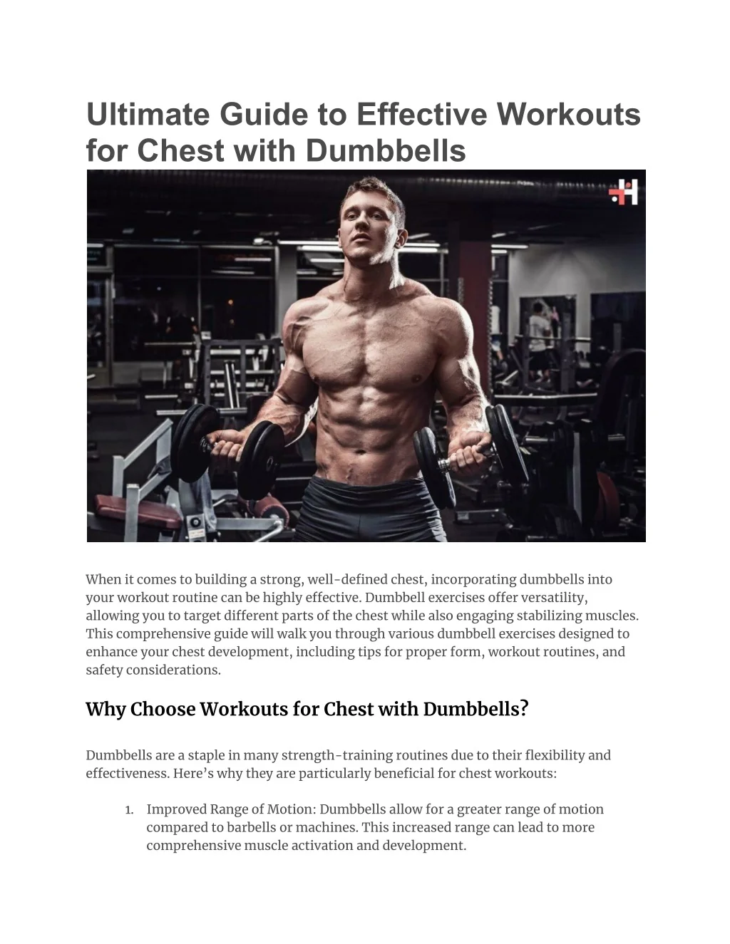 PPT - Ultimate Guide to Effective Workouts for Chest with Dumbbells ...