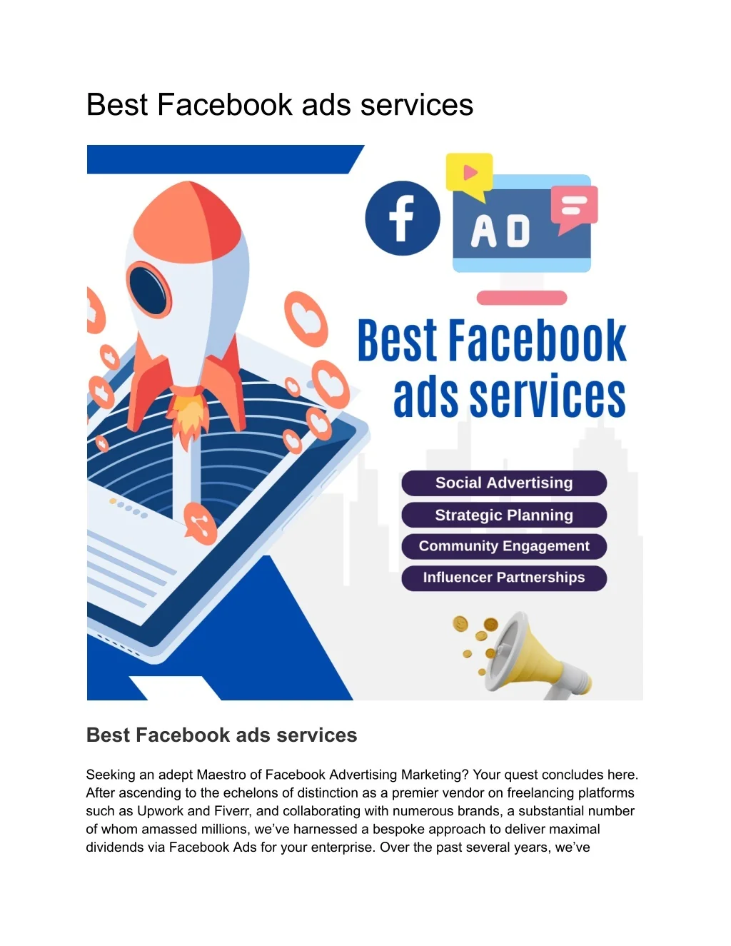 PPT - Best Facebook ads services PowerPoint Presentation, free download ...