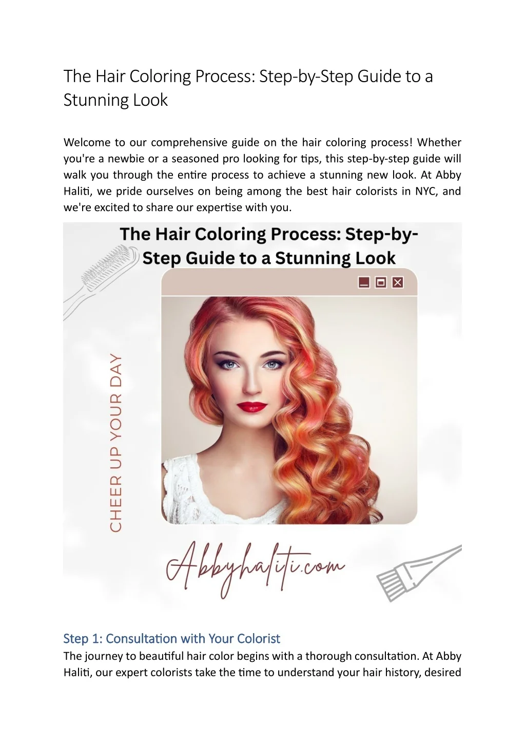 PPT - The Hair Coloring Process Step-by-Step Guide to a Stunning Look ...
