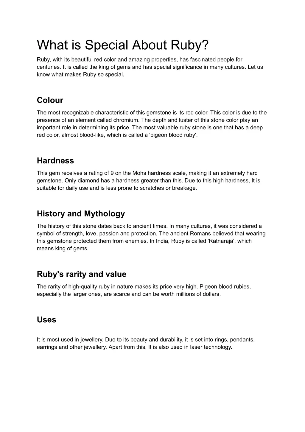 PPT - What is Special About Ruby PowerPoint Presentation, free download ...