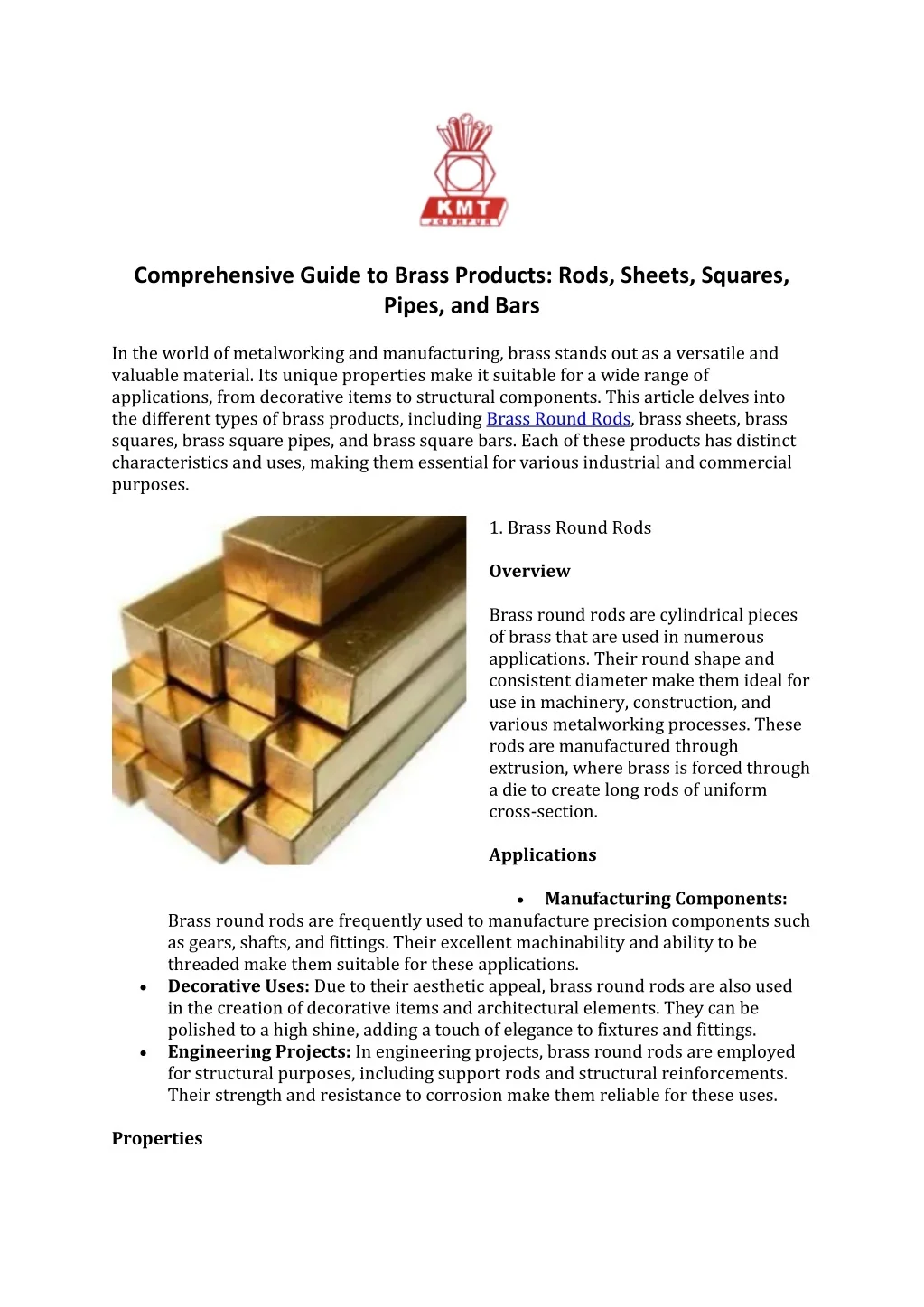 PPT - Comprehensive Guide to Brass Products PowerPoint Presentation ...
