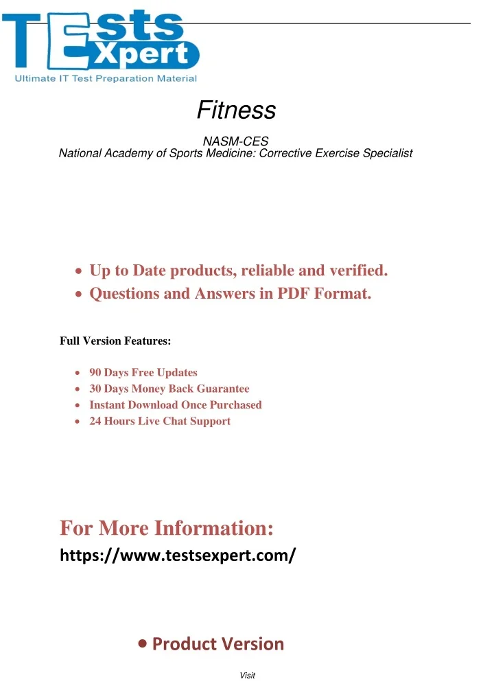PPT - Expert NASM-CES Exam Prep Certified Corrective Exercise ...