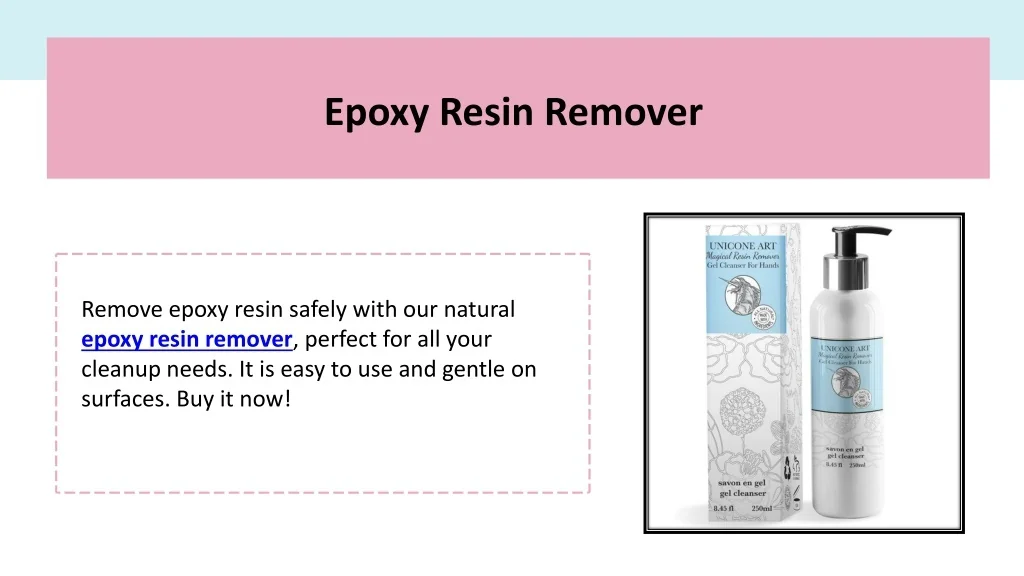 PPT - Epoxy Resin Remover PowerPoint Presentation, free download - ID ...