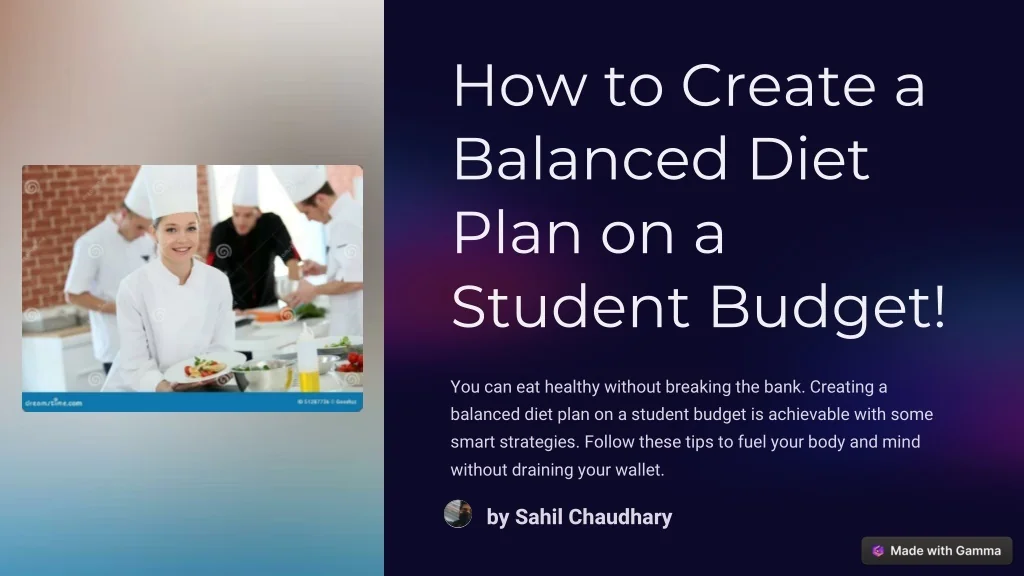PPT - How-to-Create-a-Balanced-Diet-Plan-on-a-Student-Budget PowerPoint ...
