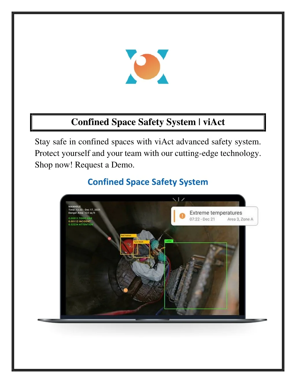 PPT - Confined Space Safety System viAct PowerPoint Presentation, free ...
