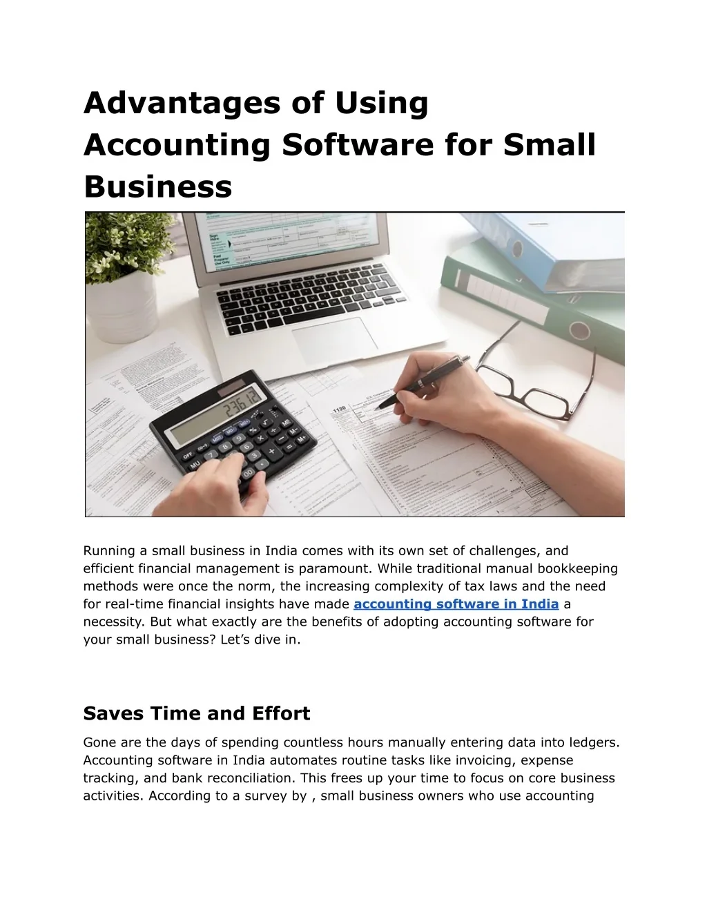 PPT - Advantages of Using Accounting Software for Small Business ...