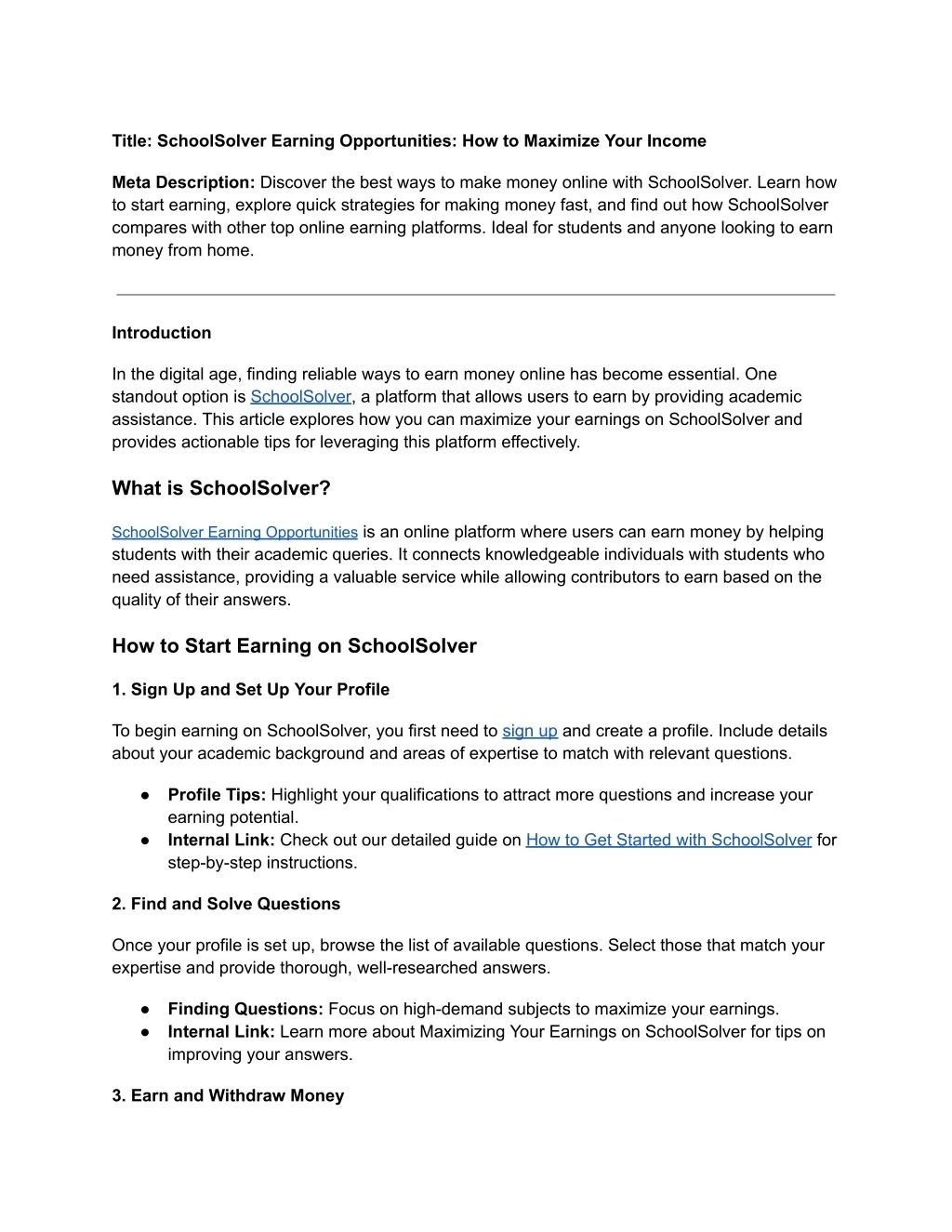 PPT - Quick Guide to Getting Started on SchoolSolver PowerPoint ...
