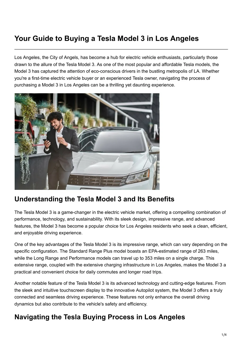 PPT - Your Guide to Buying a Tesla Model 3 in Los Angeles PowerPoint ...