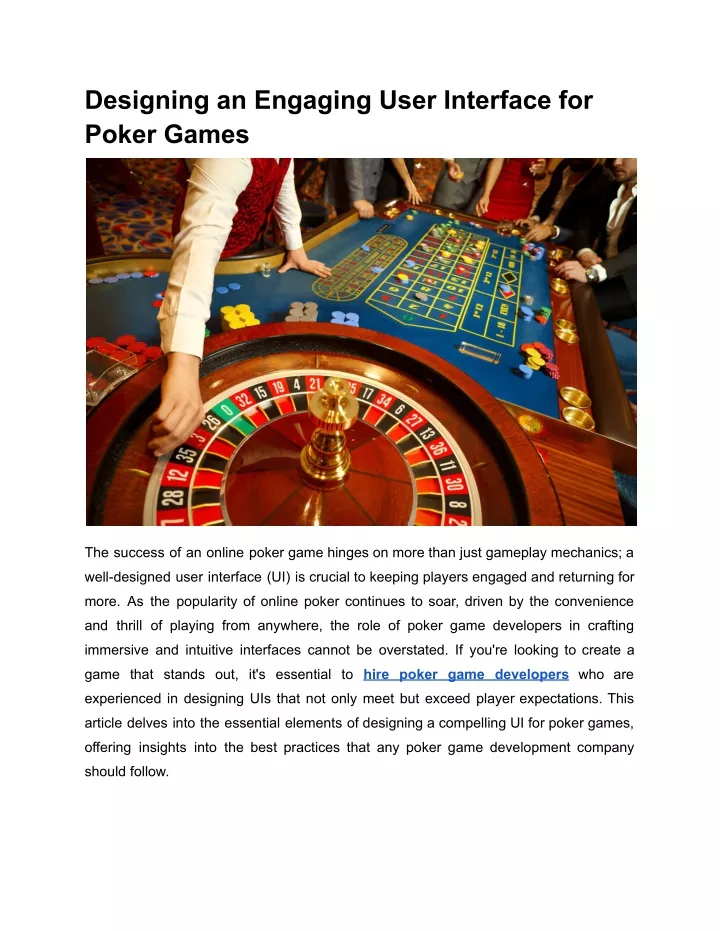 PPT - Designing an Engaging User Interface for Poker Games PowerPoint ... PPT - Designing an Engaging User Interface for Poker Games PowerPoint ...