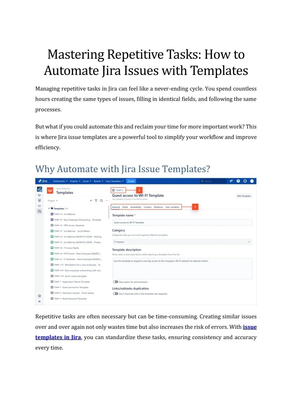 PPT - Mastering Repetitive Tasks: How to Automate Jira Issues with ...