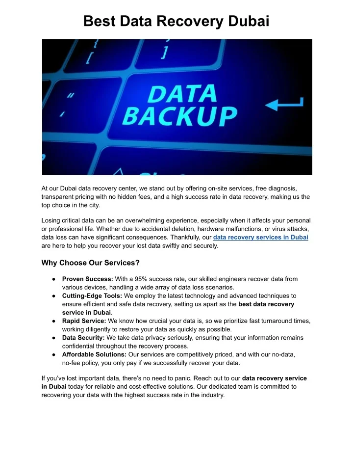 PPT - Best Data Recovery Dubai PowerPoint Presentation, free download ...
