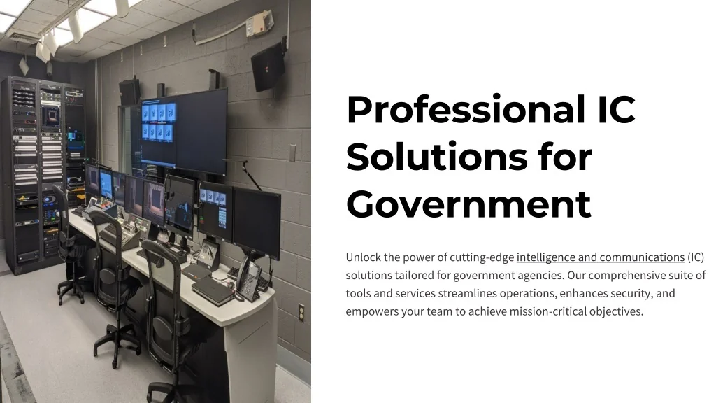 PPT - Professional IC Solution for Government PowerPoint Presentation ...