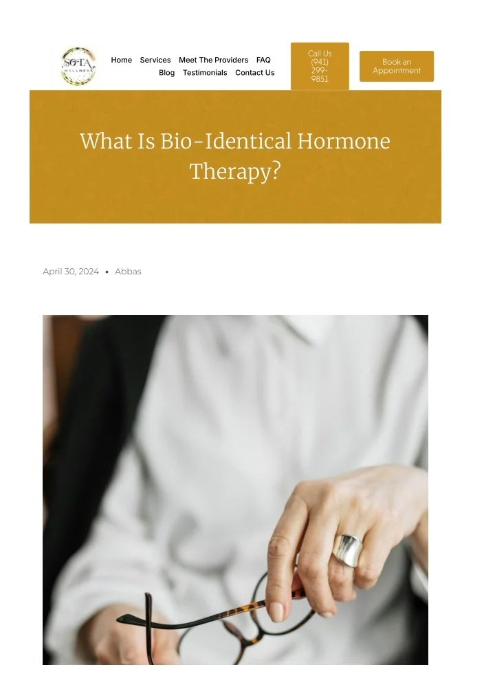 PPT - Discover the Benefits of Bio-Identical Hormone Therapy (BHT) for ...