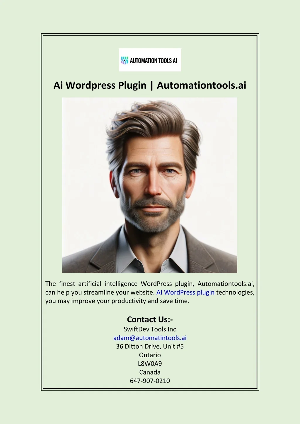 PPT - Ai Wordpress Plugin Automationtools.ai PowerPoint Presentation, free download - ID:13501282