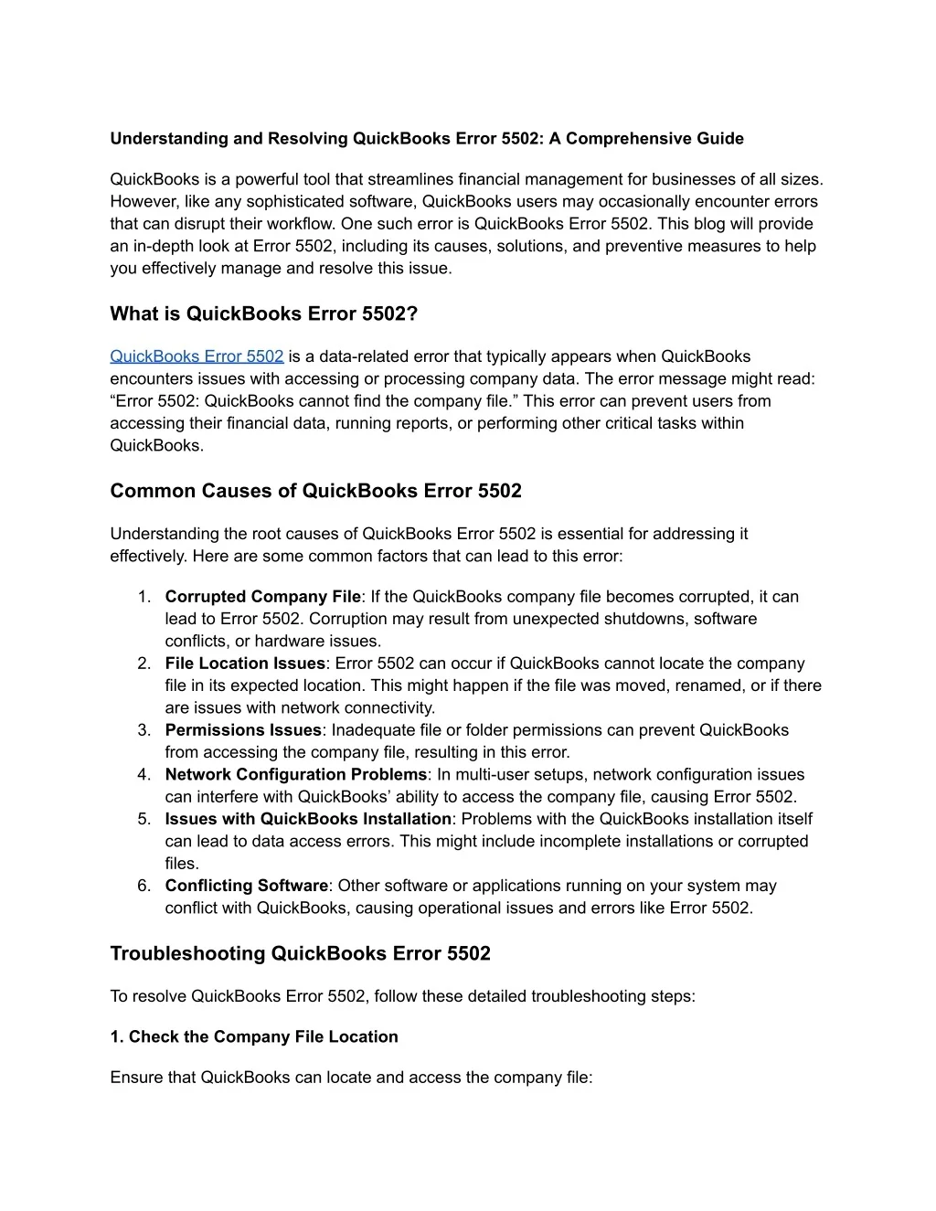 PPT - Understanding and Resolving QuickBooks Error 5502_ A Comprehensive Guide PowerPoint ...