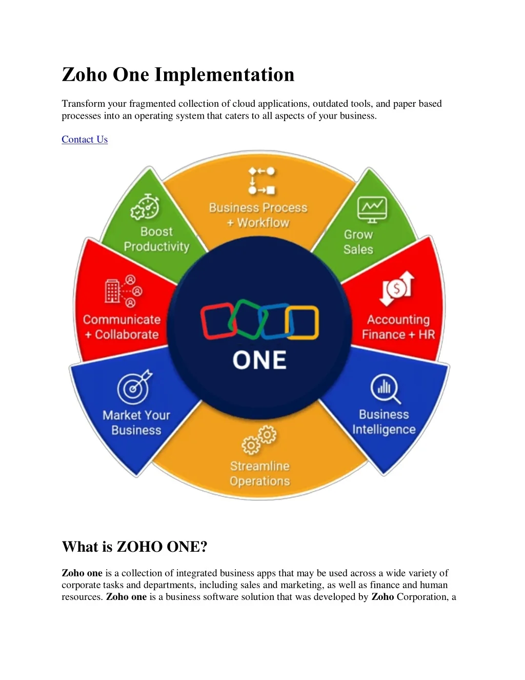 PPT - zoho one implementation PowerPoint Presentation, free download - ID:13506618