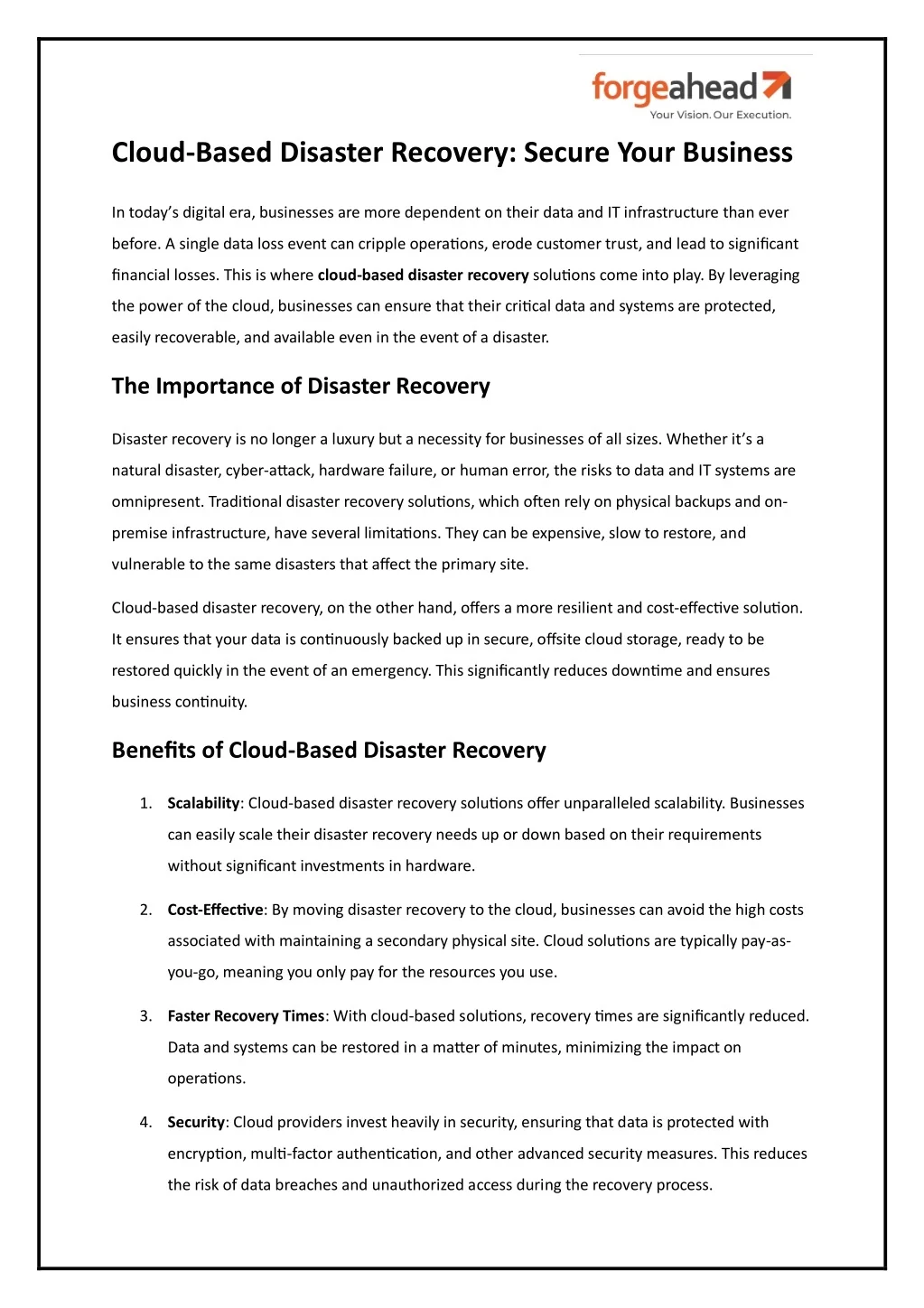 PPT - Cloud-Based Disaster Recovery - Secure Your Business PowerPoint ...