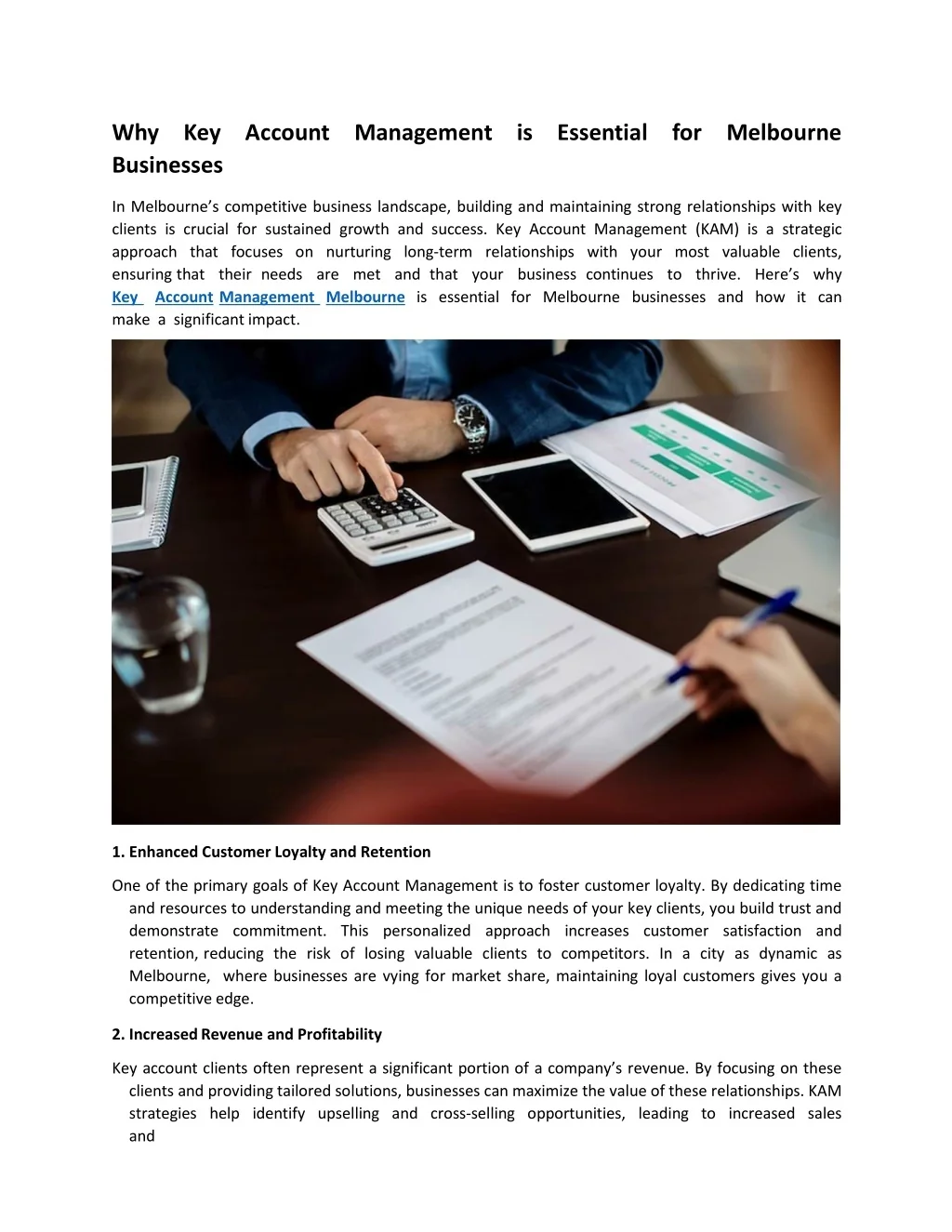 PPT - Why Key Account Management is Essential for Melbourne Businesses ...