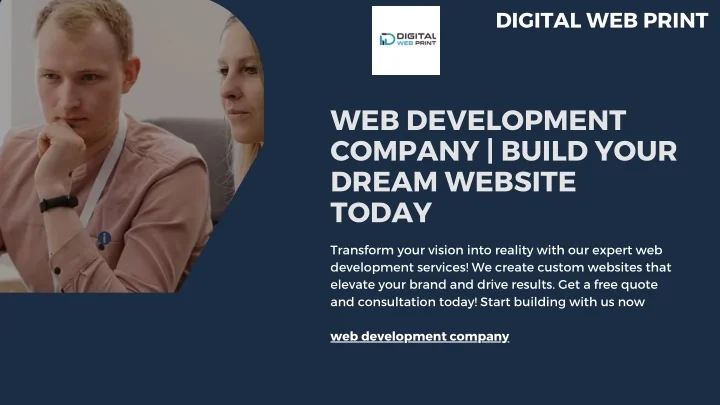 PPT - Web Development Company Build Your Dream Website Today PowerPoint Presentation - ID:13512674
