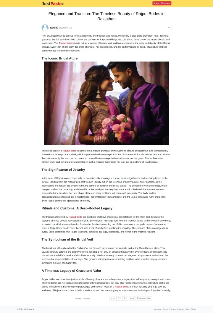 PPT - Elegance and Tradition: The Timeless Beauty of Rajput Brides in ...