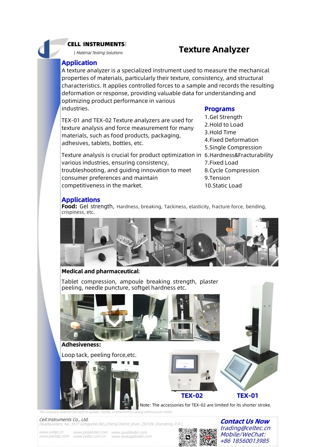 PPT - Texture Analyzer from Cell Instruments for material analysis PowerPoint Presentation - ID ...