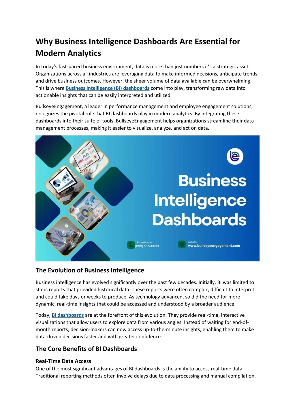 PPT - Why Business Intelligence Dashboards Are Essential for Modern ...