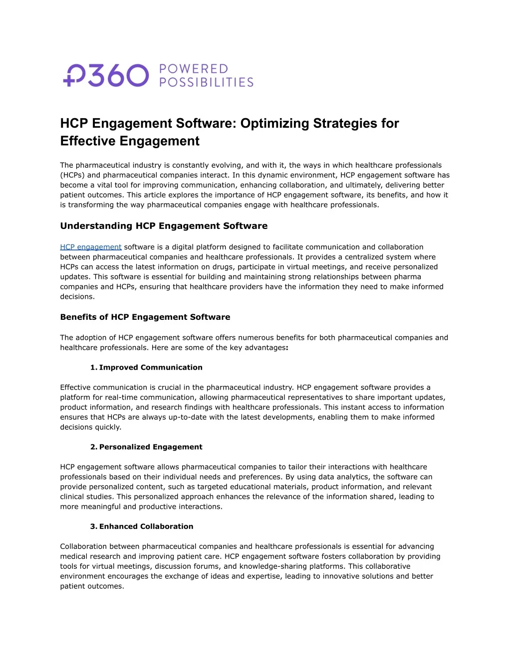 PPT - HCP Engagement Software PowerPoint Presentation, free download ...
