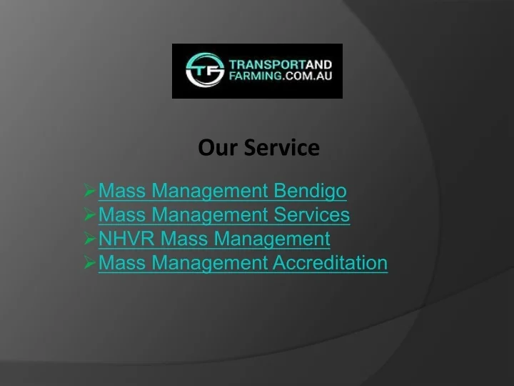 PPT - Mass Management Accreditation Achieve Mass Management ...