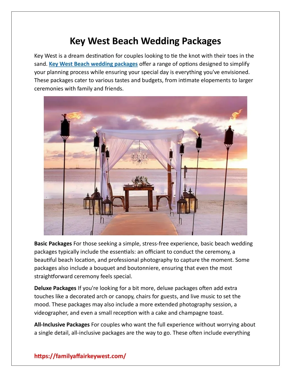 PPT - Key West Beach Wedding Packages PowerPoint Presentation, free ...