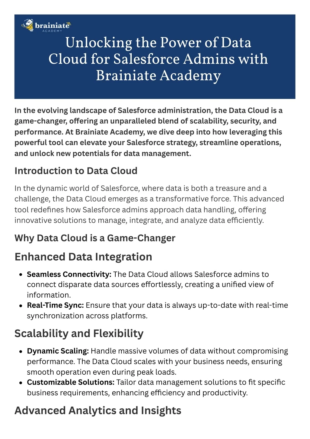 PPT - Unlocking the Power of Data Cloud for Salesforce Admins with Brainiate Academy PowerPoint ...