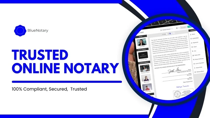 PPT - Trusted Online Notary Service | BlueNotary PowerPoint ...