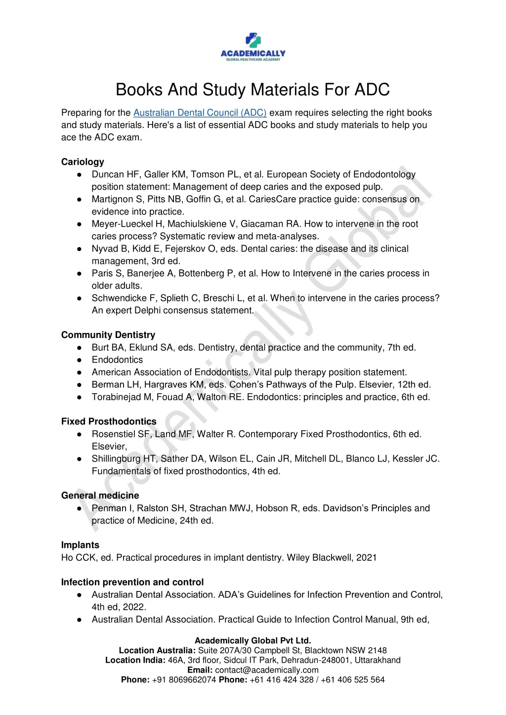PPT - Books And Study Materials For ADC PowerPoint Presentation, free ...