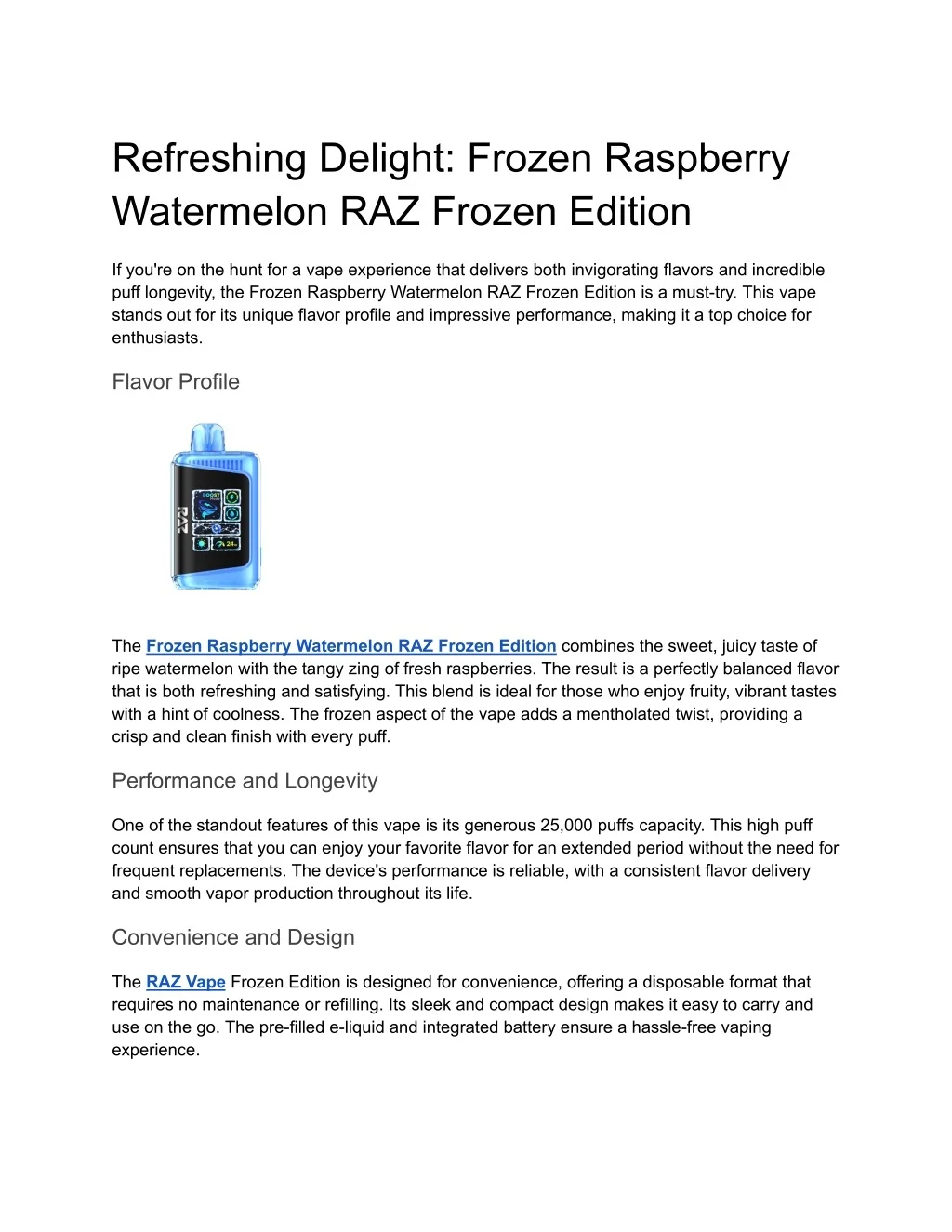 PPT - Refreshing Delight_ Frozen Raspberry Watermelon RAZ Frozen ...