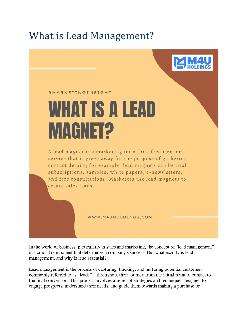 PPT - What is Lead Management PowerPoint Presentation, free download ...