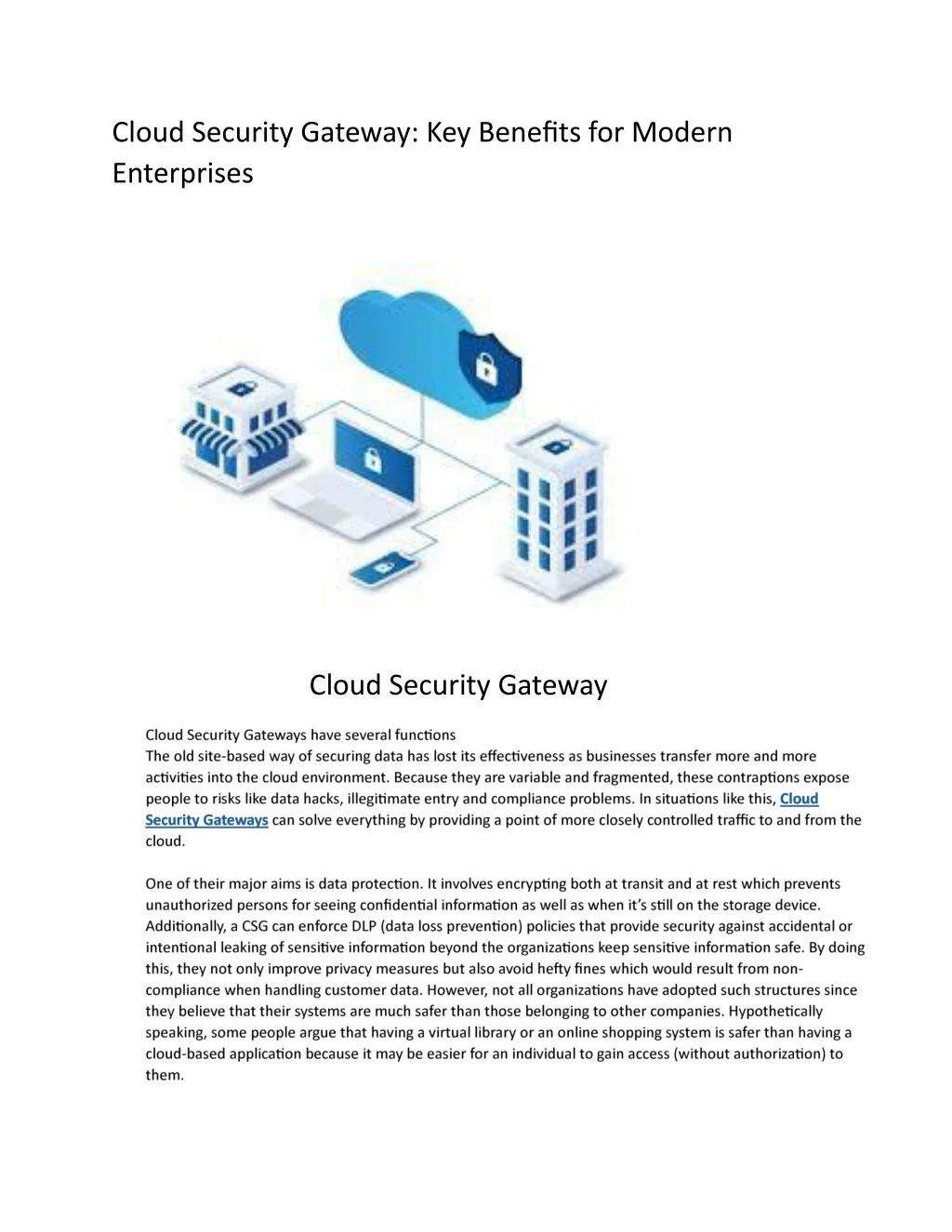 PPT - Cloud Security Gateway: Key Benefits for Modern Enterprises ...