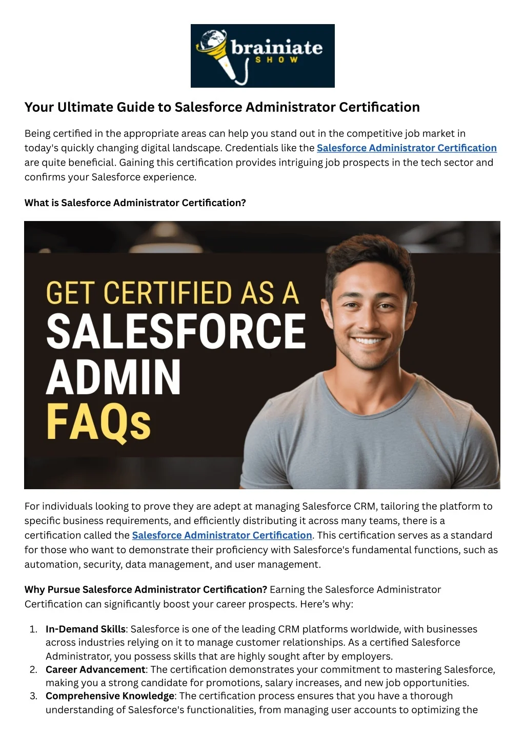 PPT - Your Ultimate Guide to Salesforce Administrator Certification PowerPoint Presentation - ID ...