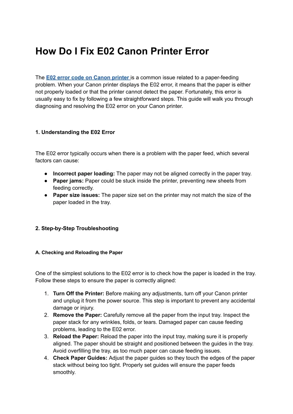 PPT - How Do I Fix E02 Canon Printer Error PowerPoint Presentation ...