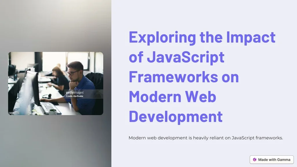 PPT - How JavaScript Frameworks Are Revolutionizing Modern Web Development PowerPoint ...
